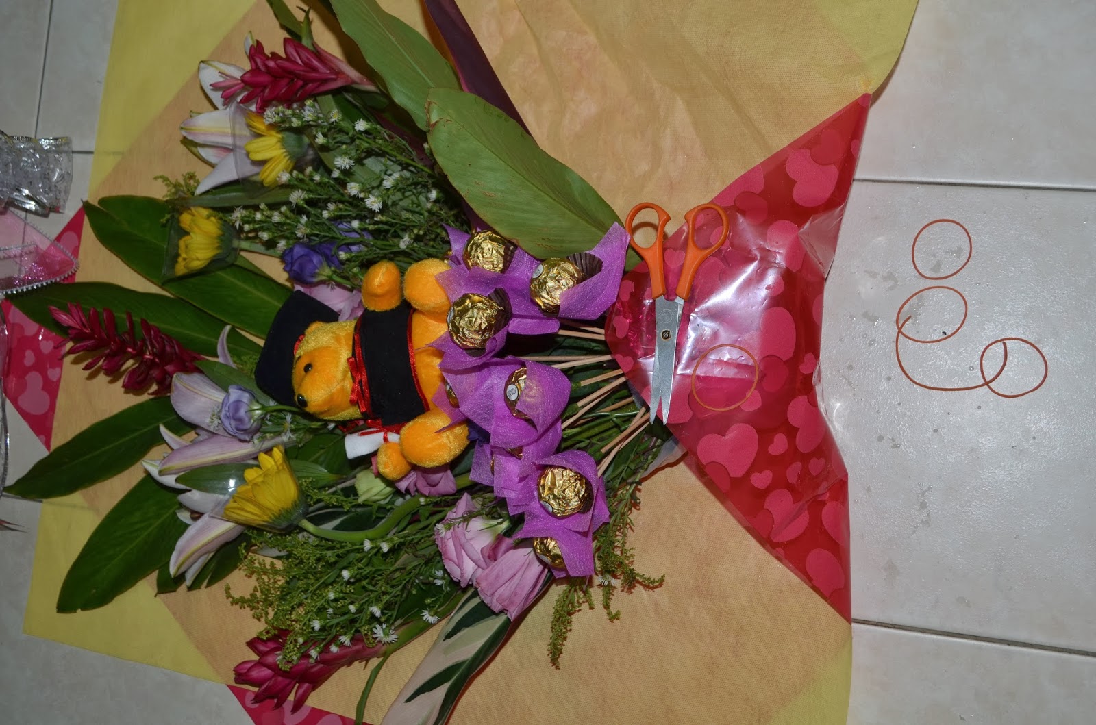 from my garden: Bunga Konvo ( How to make a Flower Bouquet For a ...