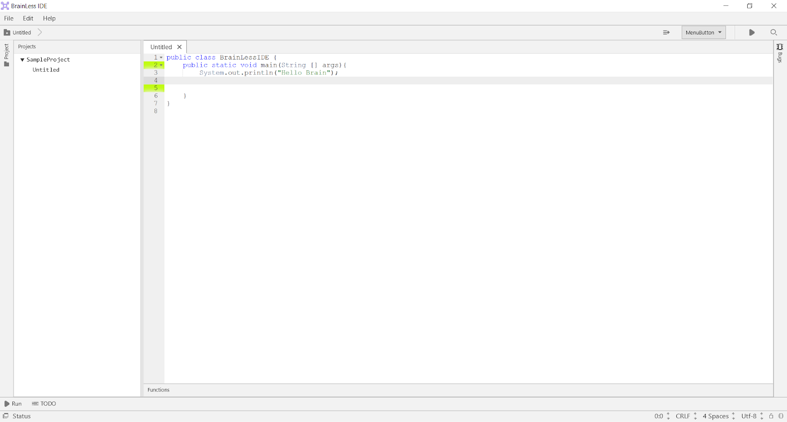 Making a Simple Example IDE with Intellij like GUI using JavaFX 12