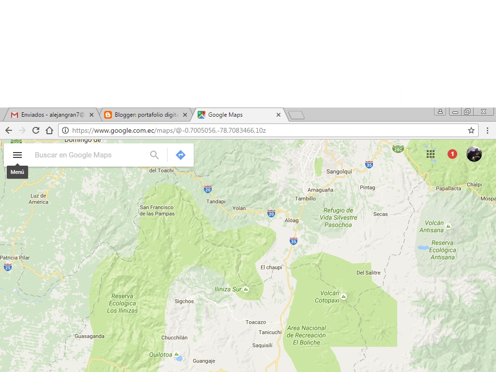 portafolio digital: Practicas de google maps