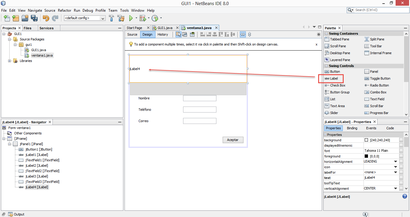 Códigos Tip: Interfaz gráfica en Java-Netbeans Parte 3