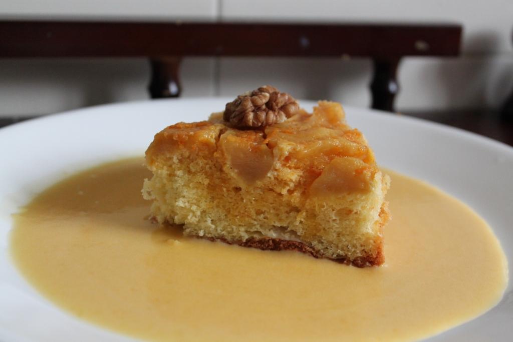 Say cheese: Apple Upside-down Cake with Orange Sabayon