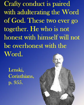 Ichabod, The Glory Has Departed: Lenski Wrote - "Resist the Beginnings ...