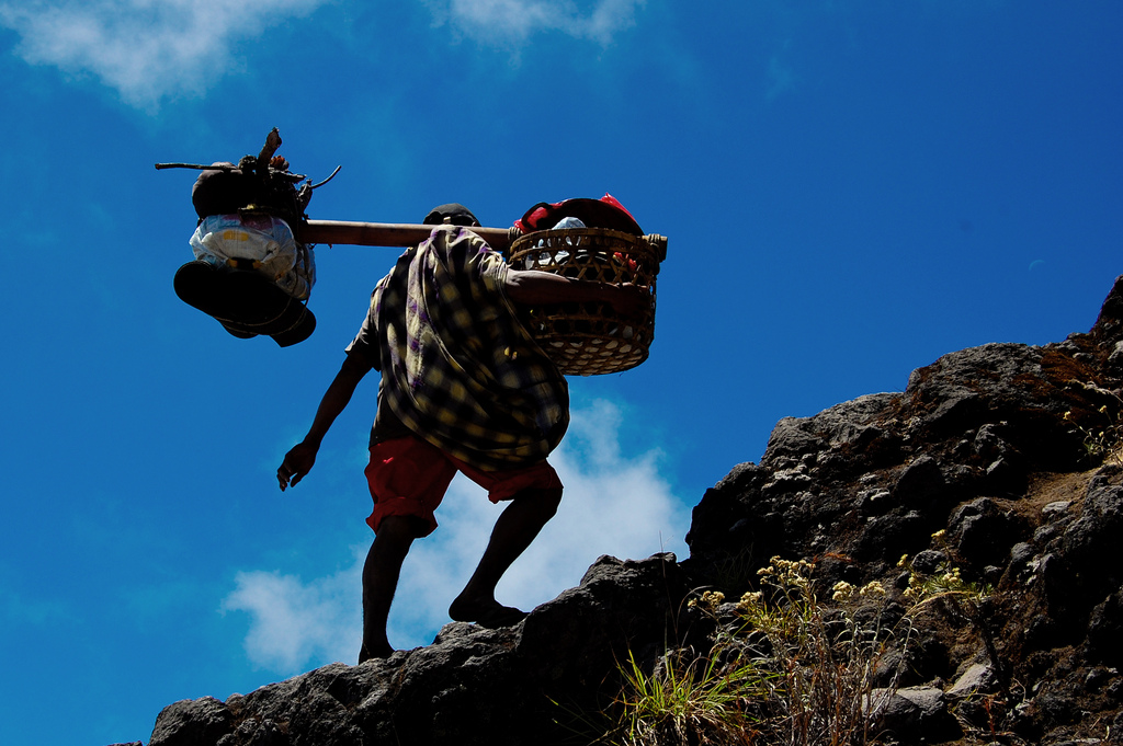 Hiking and Trekking Mount Rinjani Lombok Island Indonesia