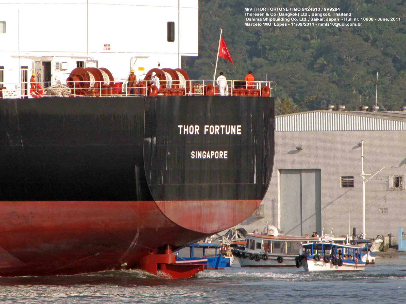 Santos Shiplovers: M/V Thor Fortune / 9V9284 - Supramax novissimo em ...