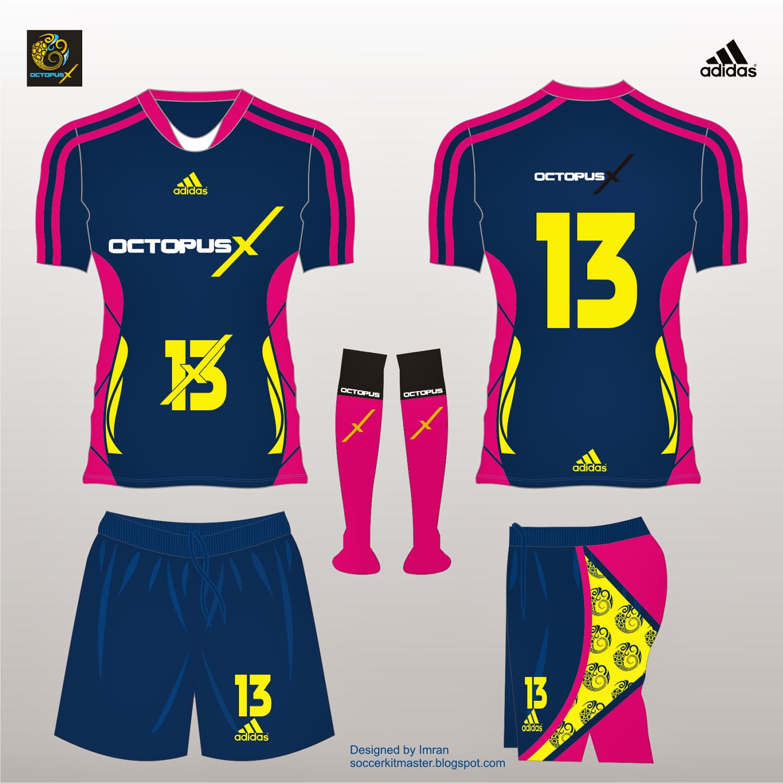 Football Kit Design Master: Octopus Football Kit Designs
