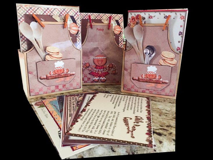 Priss' Pixels & Paper Projects: Apron Recipe Card Box Holders