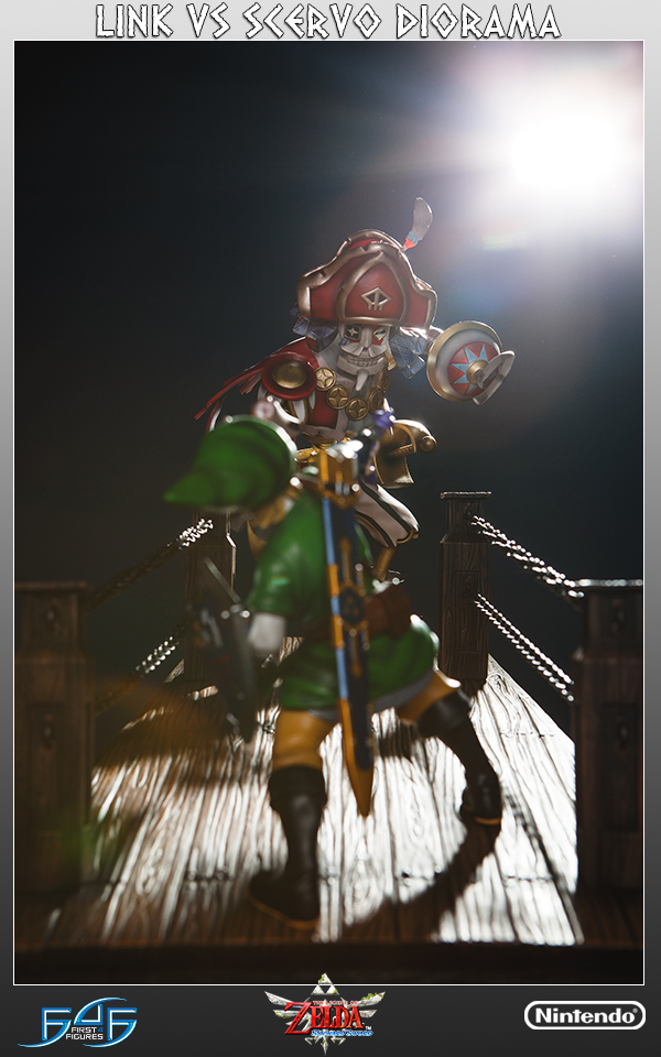 Legend of Zelda: Skyward Sword - Link Vs Scervo Diorama (First 4 Figures)