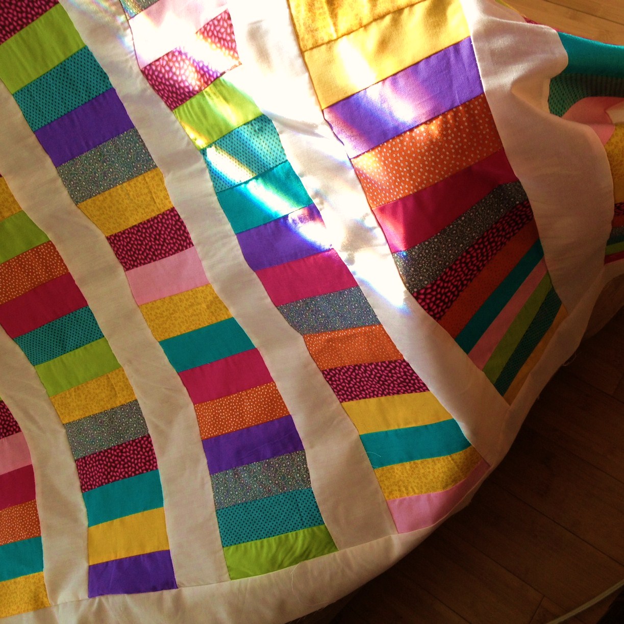 Bright Baby Quilt for a Miracle Baby