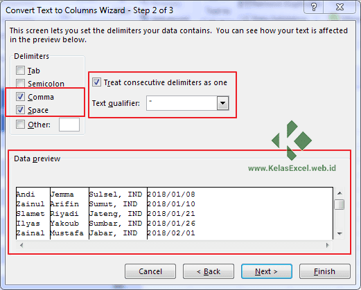 Text to Columns Excel : Cara Memisahkan Data atau Split Cell di Excel