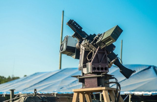 In the United States created an unmanned Humvee with a machine gun