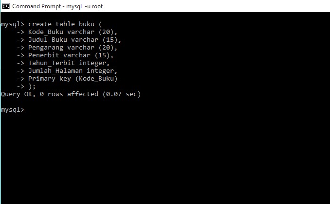Tutorial Membuat Database Menggunakan Command Prompt | KiniTekno