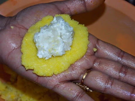 place 1 tsp stuffing