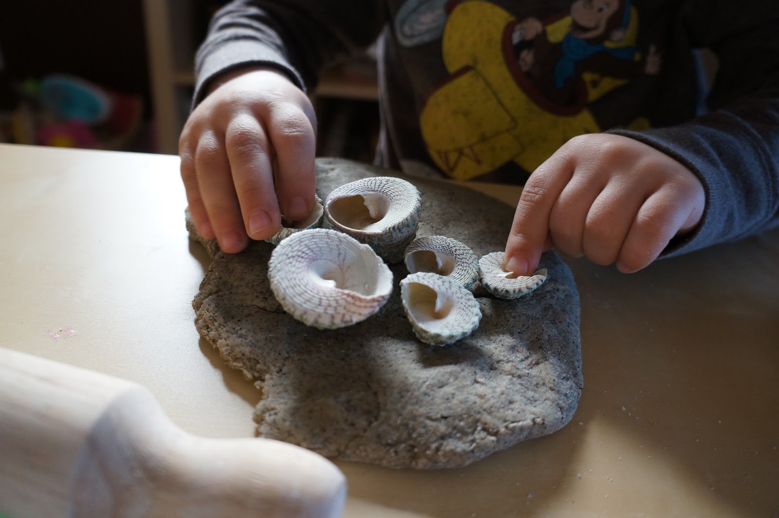 Joyful Learning in the Early Years: Sand Play Dough and Shells