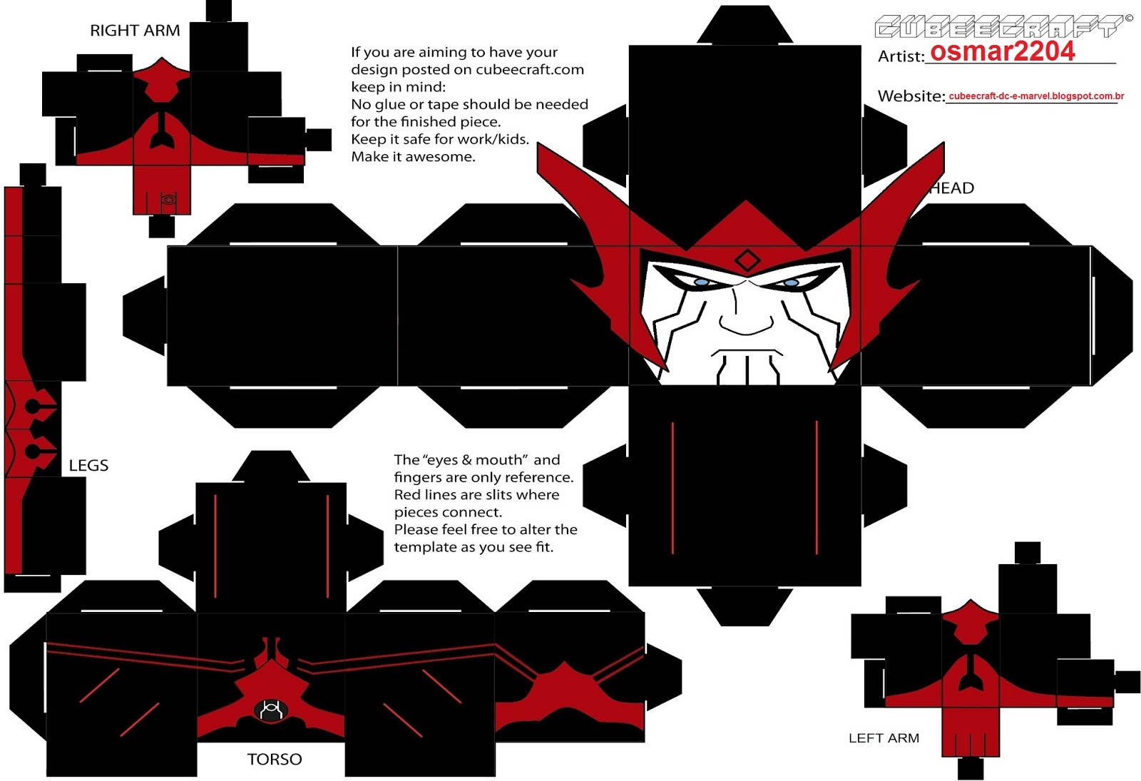 cubeecraft dc e marvel: lanternas