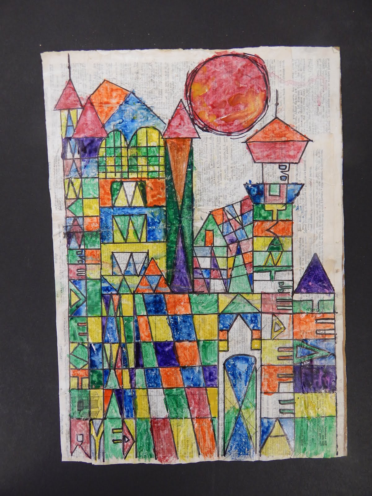 INTRO TO Drawing and Design : Klee's Castle in the Sun