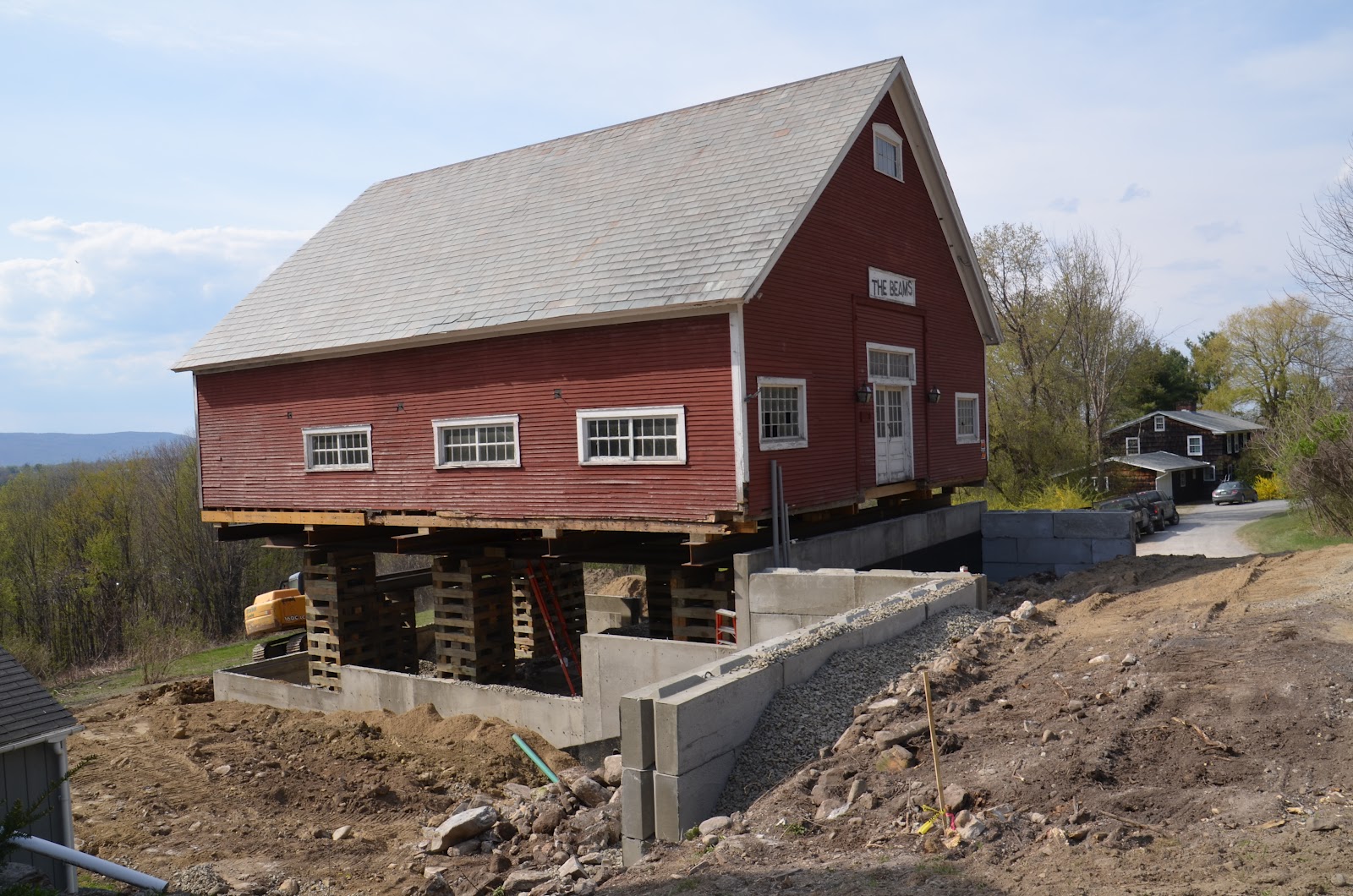 Middlebury Barn Renovation: Retaining walls and backfill