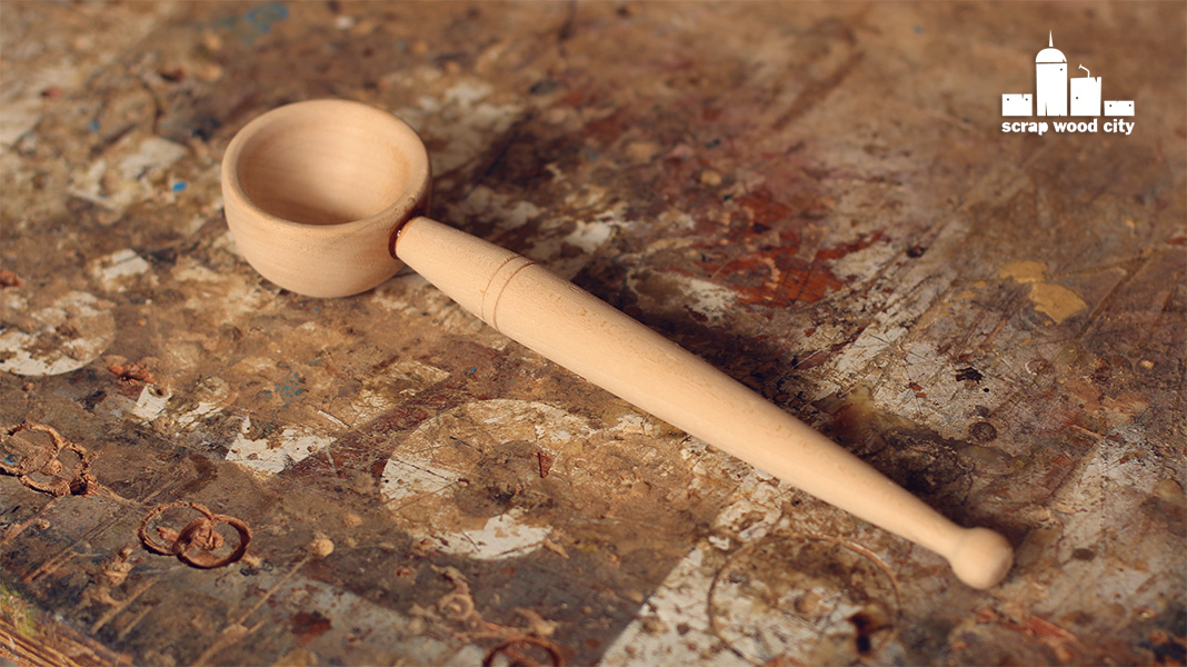 scrap wood city: How I made my first wood turned spoon