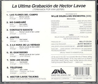 DOMINICAN LATIN: HECTOR LAVOE & VAN LESTER_THE MASTER & PROTEGE_1993...