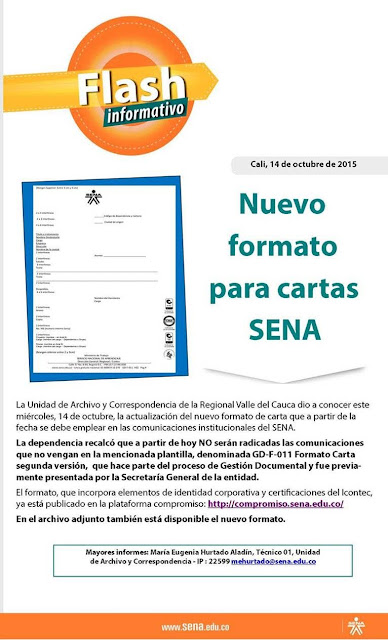 Centro de Gestión Tecnológica de Servicios: NUEVO FORMATO PARA CARTAS SENA