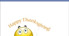 Happy Thanksgiving Smiley | Symbols & Emoticons