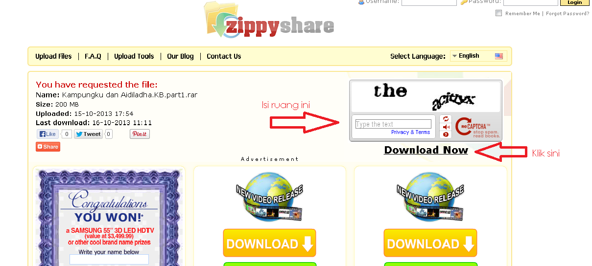 Tutorial Download Zippyshare