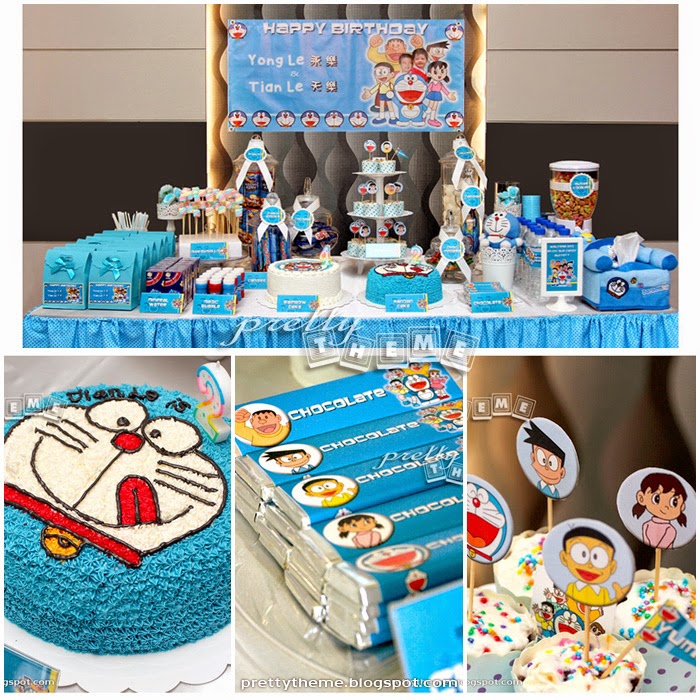 Pretty Theme Event Planner: Birthday Party - Theme: Doraemon