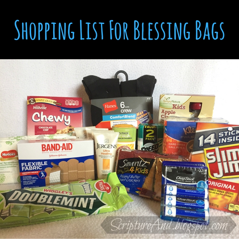 Blessing Bags for the Homeless