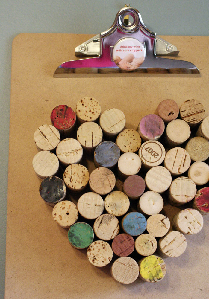 Upcycled Wine Cork Heart Tutorial - wear your heart on the wall not on ...