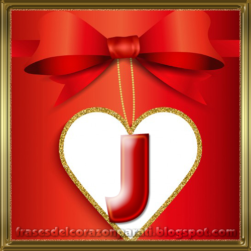 Frases para tu Corazón: Iniciales Lazo Corazón