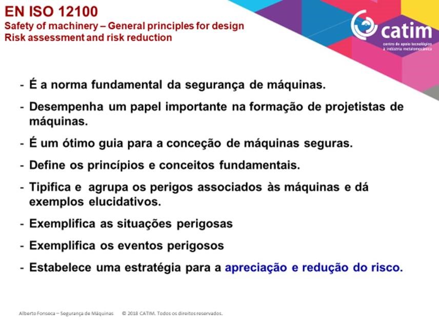 BlogCatim: A Norma EN ISO 12100 - Segurança de Máquinas