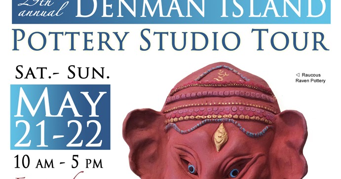 DENMAN POTTERY STUDIO TOUR 2016 - MAY 21st & 22nd: POSTER