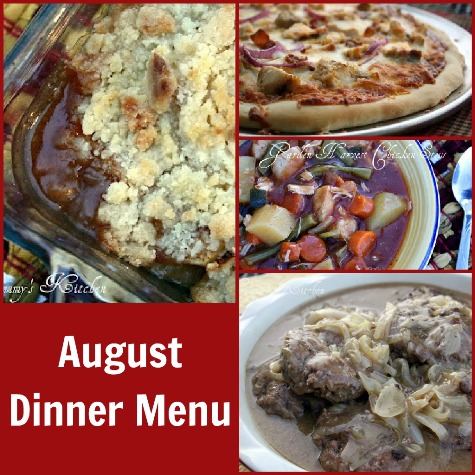 August Dinner Menu {MenuPlan Monthly} — Mommy's Kitchen