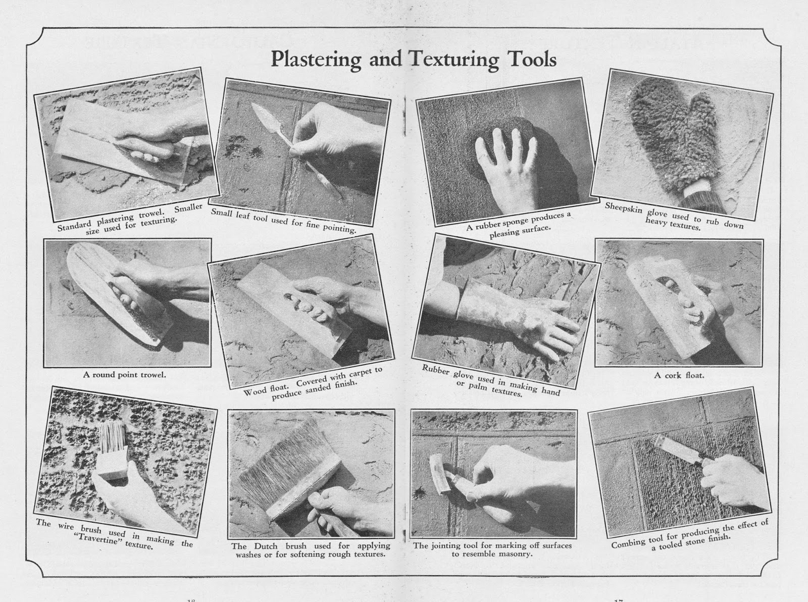 Trowel and Masonry Tool Collector Resource : Stucco and Plaster ...