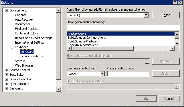 In the "Show commands containing:", type "View.Refresh" and here you ...