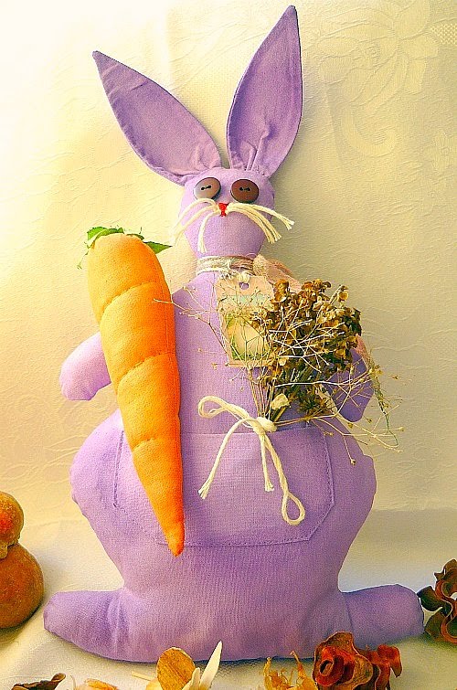 Hainute Colorate...: Iepurasi de Paste pentru decor (vintage style ...