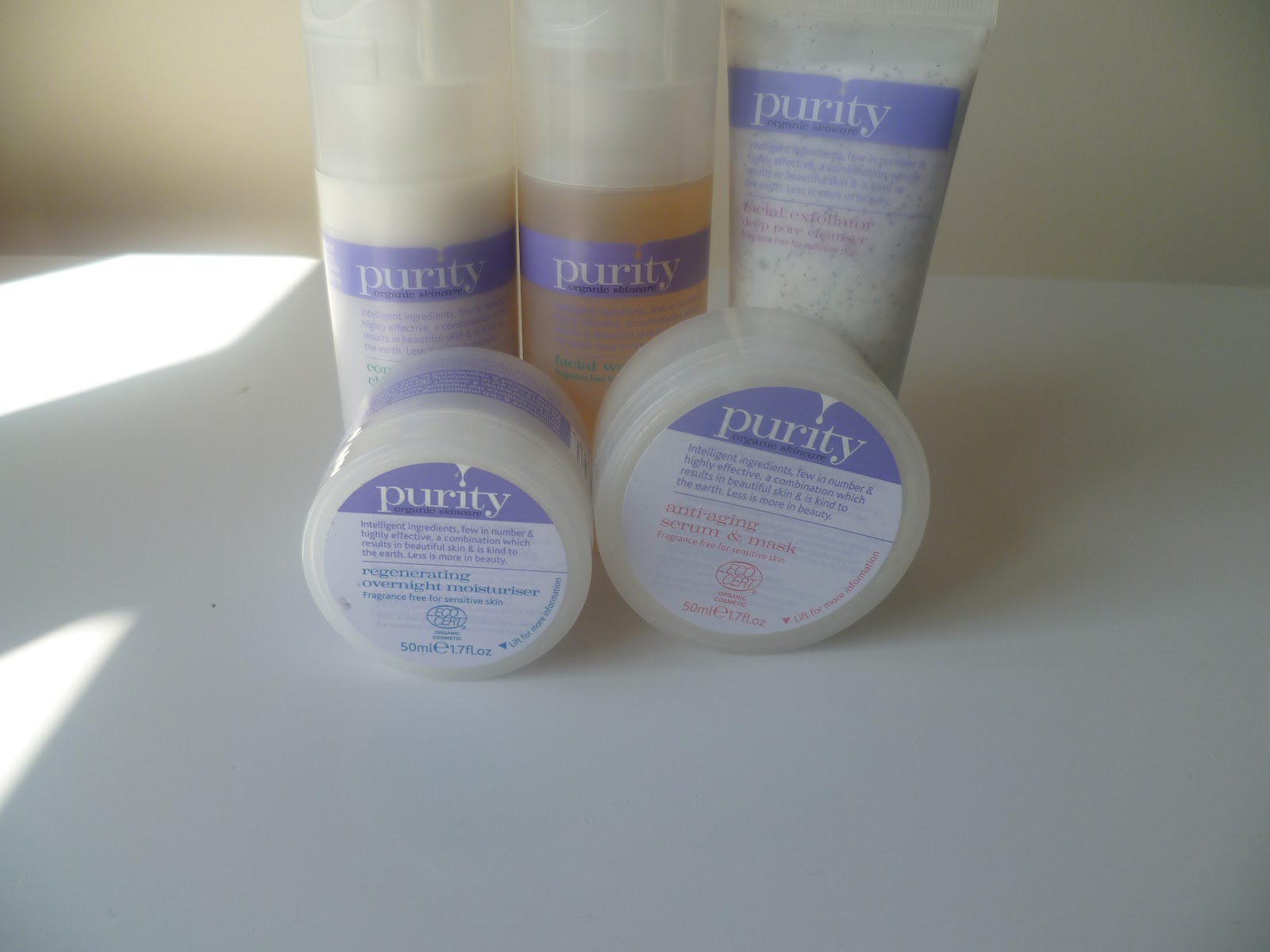 Purity Organic Skincare treats - A Review - Futures