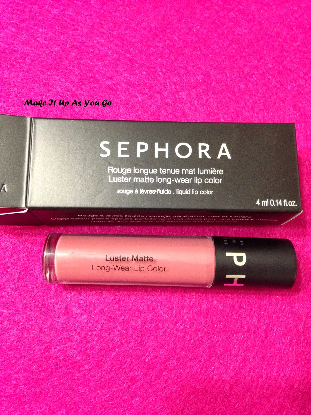 Make It Up As You Go: Sephora Luster Long-Wear Lip Color