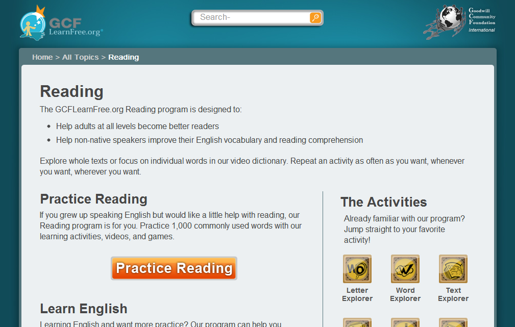 Learn to Read English online | Education Degree Online