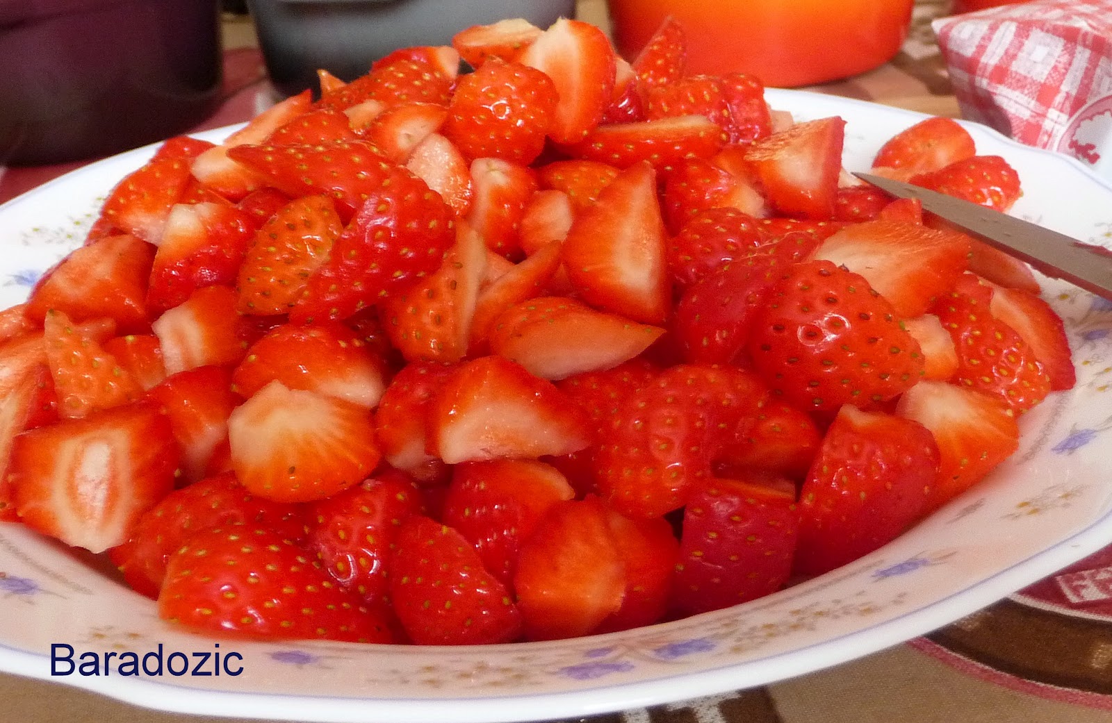 Salade de fraises - Les délices de Baradozic