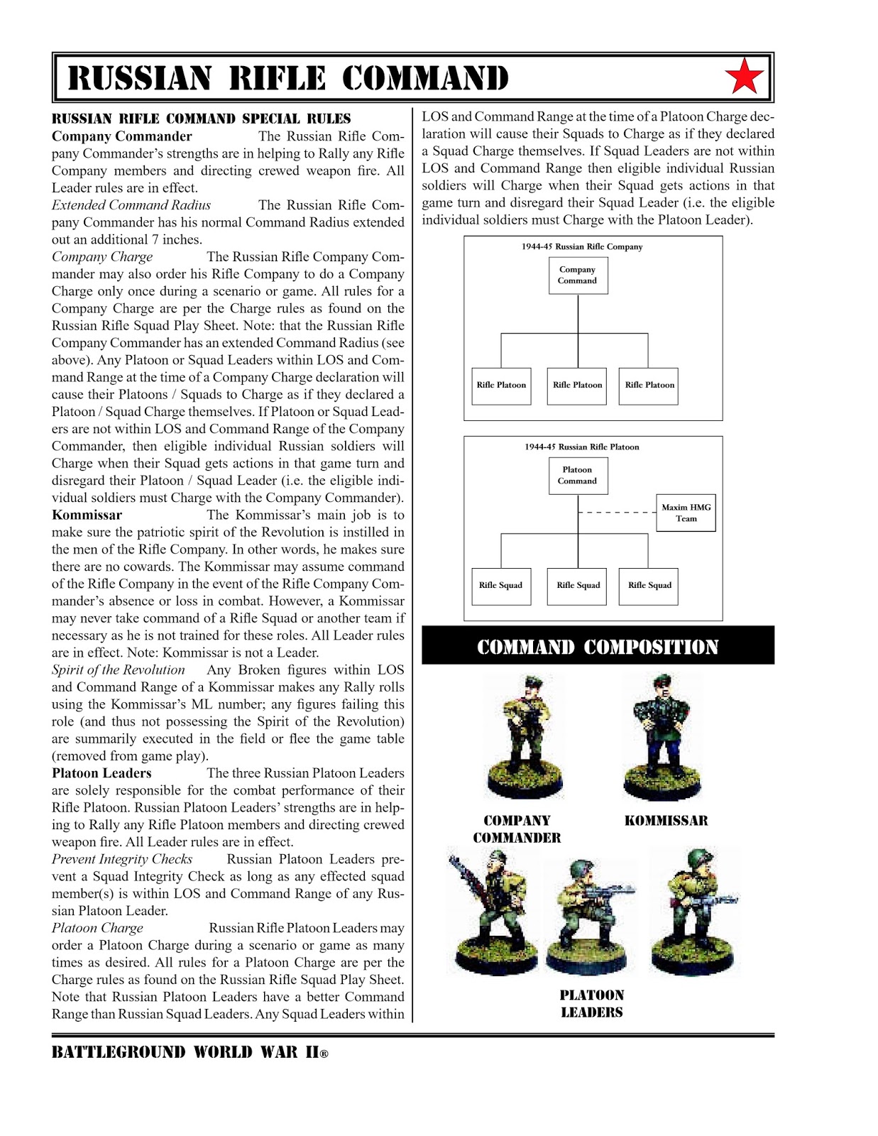 oldSarges Wargame and Model blog: Easy Eight Russian Command Chart