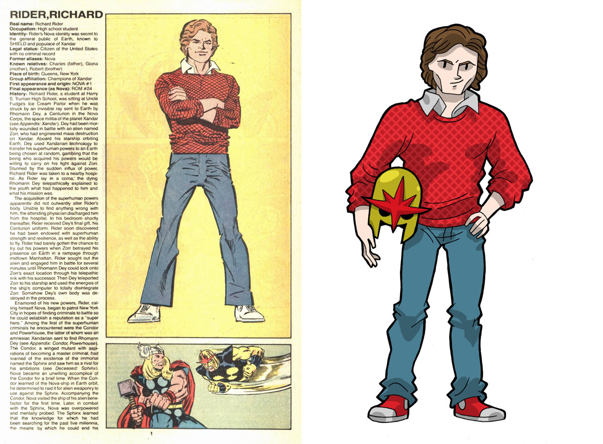 The Official Handbook to the Marvel Universe - REDUX Edition: RICHARD ...