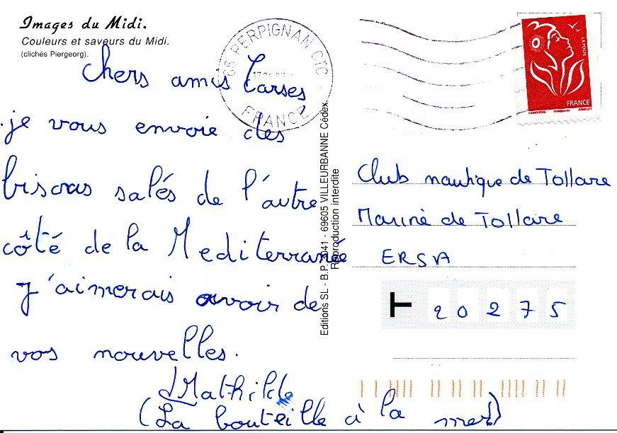 Écrire une carte postale
