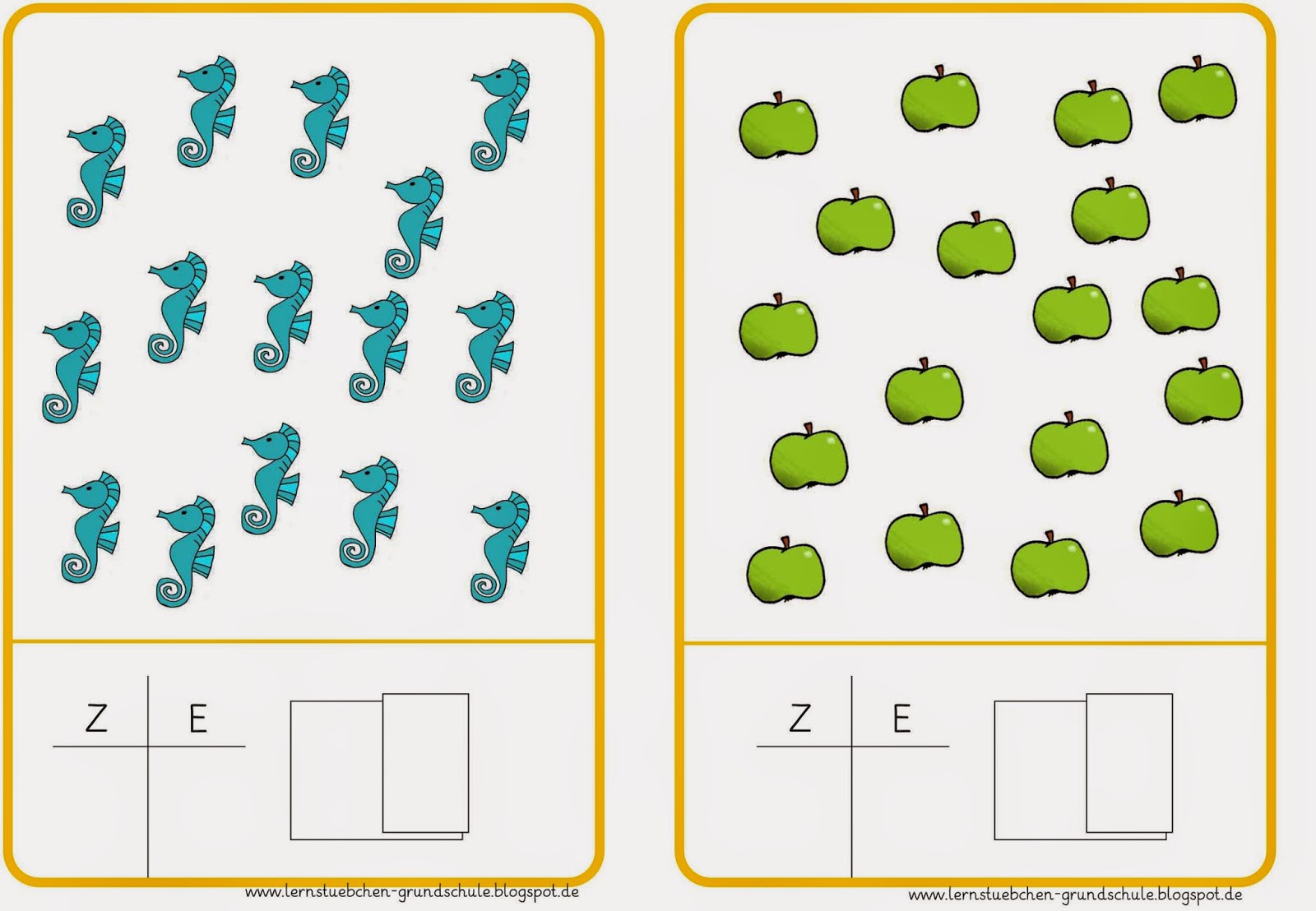 Lernstübchen: den Zehner einkreisen