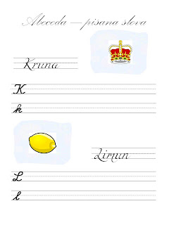 Zlatna djeca: Abeceda - pisana slova