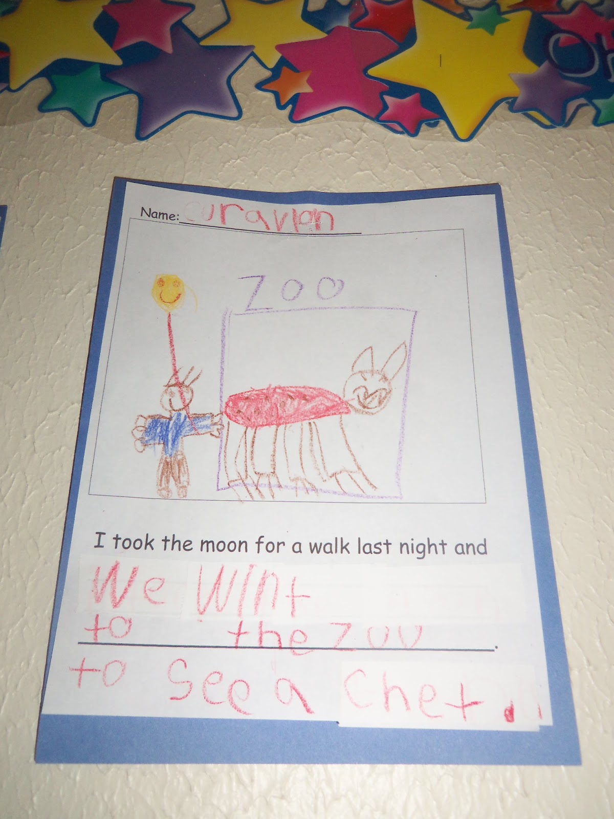 Mrs. Wood's Kindergarten Class: We took the Moon for a Walk.