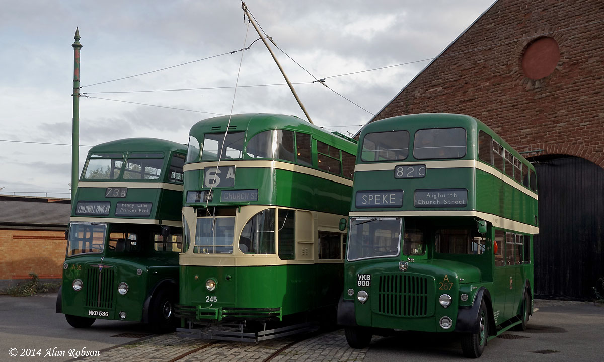 Blackpool Tram Blog: Liverpool Baby Grand 245 on Display