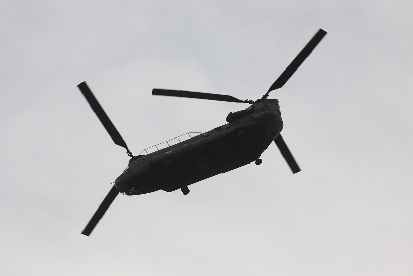 Michigan Exposures: A Chinook Flies Over