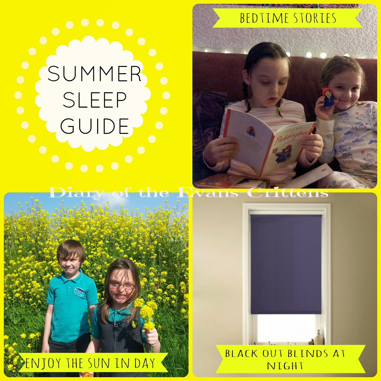 Summer Time Sleep Challenge- How to get a Better Night's Sleep - Diary ...