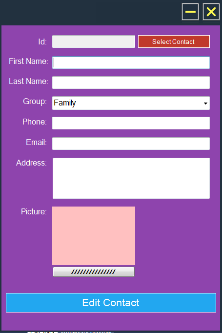 C# Contact Management System Source Code - C#, JAVA,PHP, Programming ...