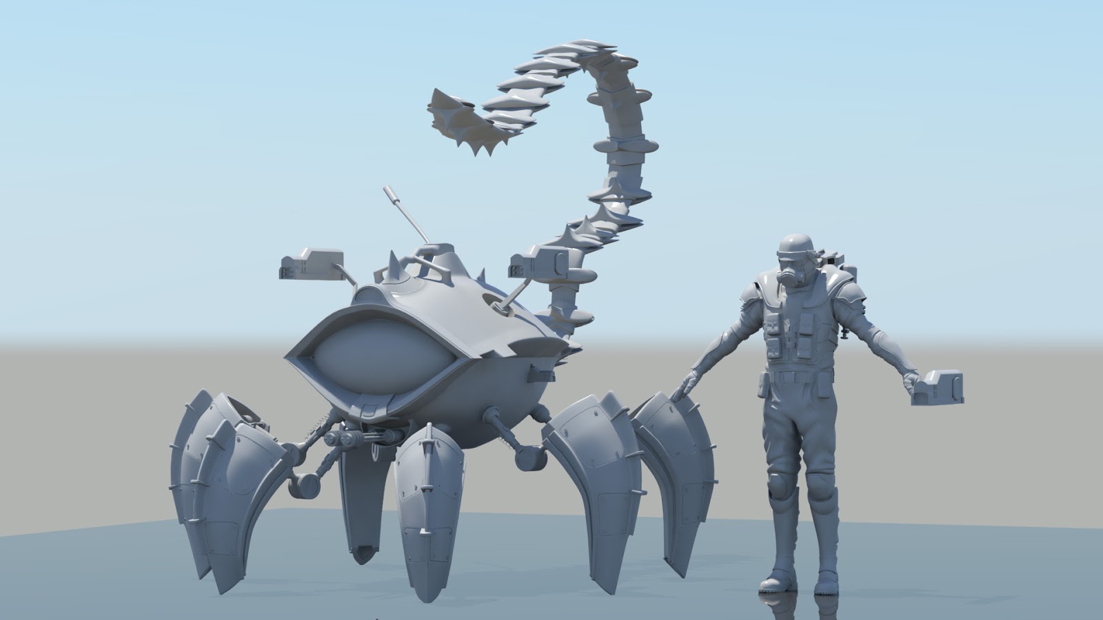 CD4 ( Shader Writer / Look Dev Artist ): Scorpion Bot